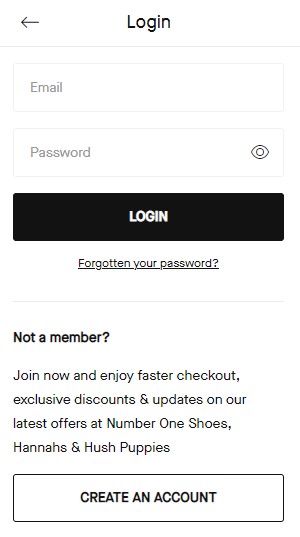 How do I log into my account? – Hannahs & Number One Shoes